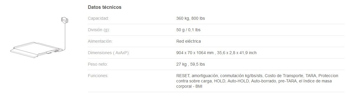 Balanza Seca 674 para Silla de Ruedas – Hasta 360 Kg - PortalHealth