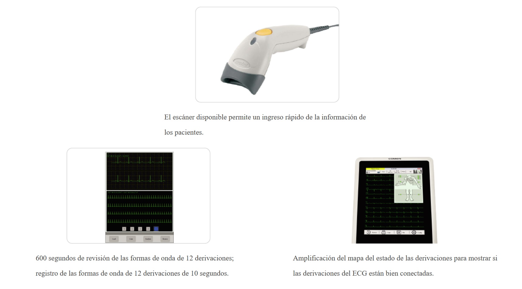 Electrocardiografo de 12 Canales Comen H12 - PortalHealth