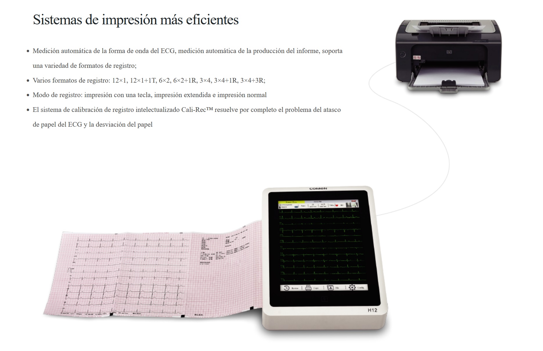 Electrocardiografo de 12 Canales Comen H12 - PortalHealth