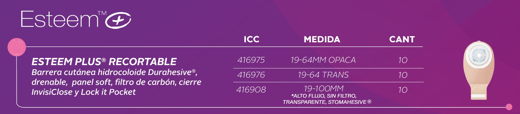 ESTEEM PLUS® Recortable - PortalHealth